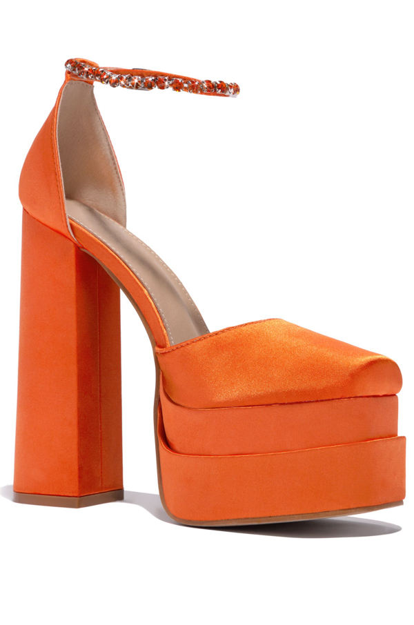 Elsa-Orange – Mini Glam Shoes