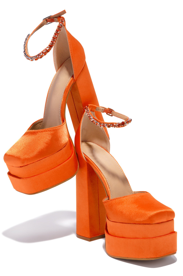 Elsa-Orange – Mini Glam Shoes